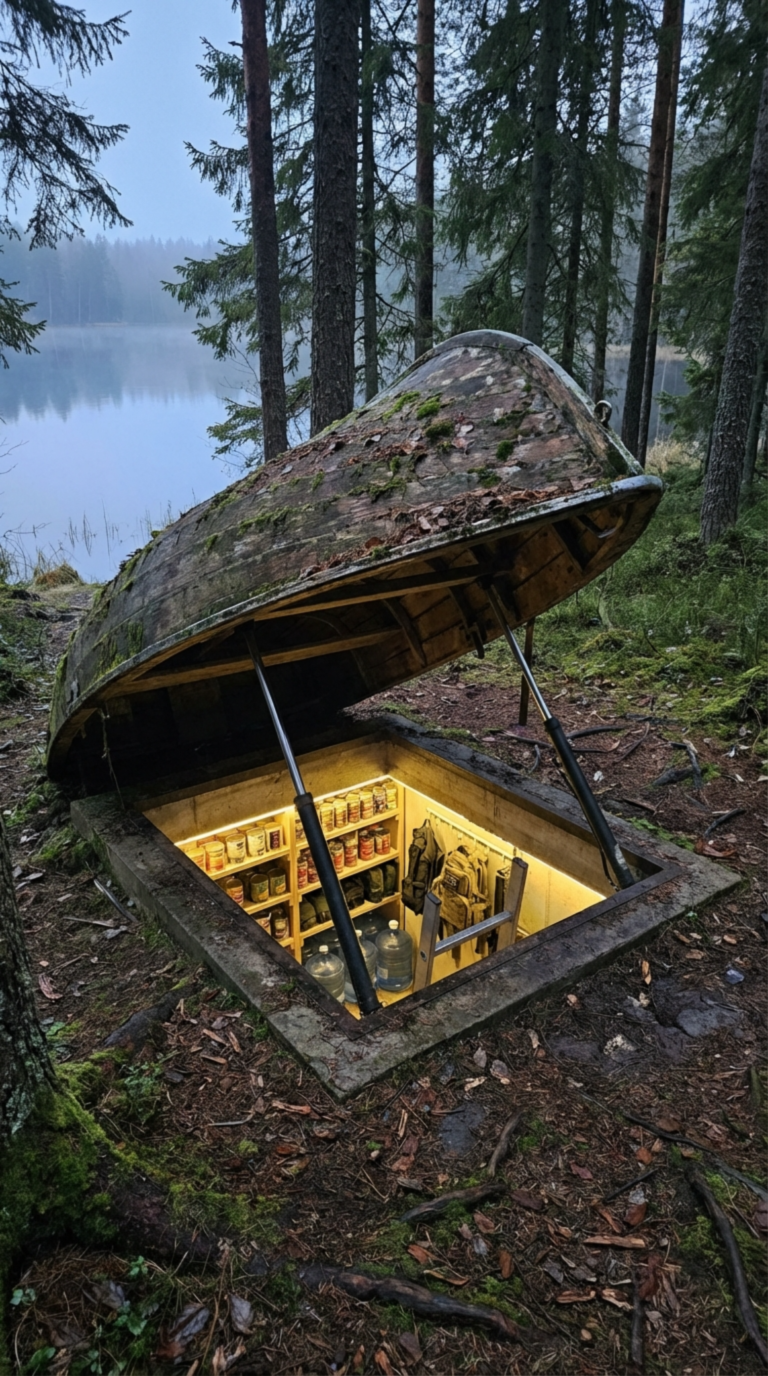 Hidden Survival Bunker Concealed Under an Armored Boat – Dream Home ...